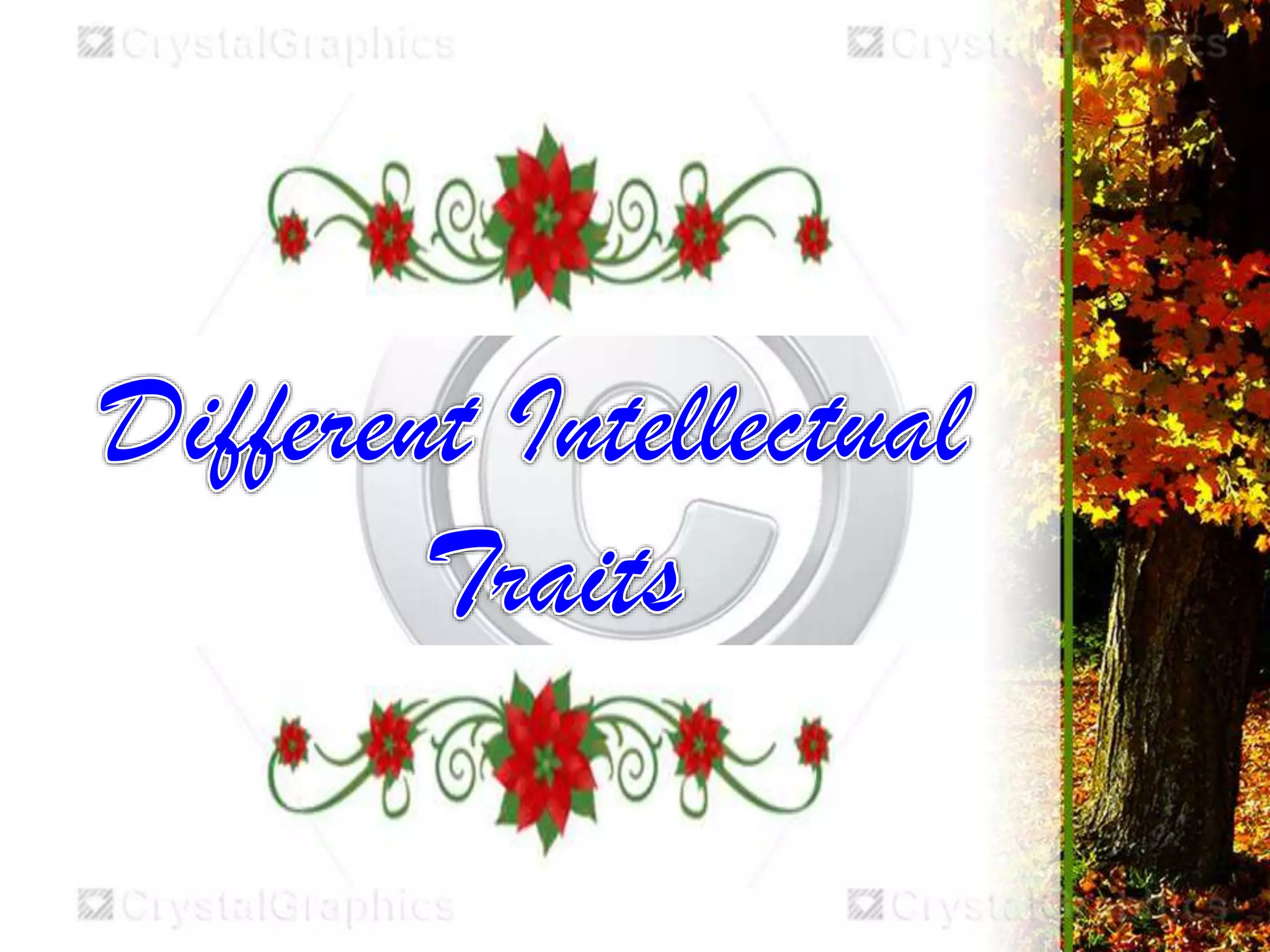 The Effects of Intellectual Traits on Personality (Humanities 102) | PPTX