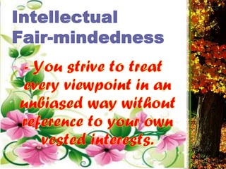 The Effects of Intellectual Traits on Personality (Humanities 102) | PPTX