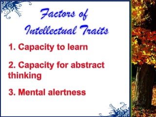 The Effects of Intellectual Traits on Personality (Humanities 102) | PPTX