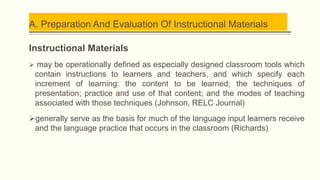 Report in Instructional Materials or IMS | PPTX