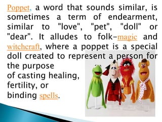 puppets,marionettes and other story telling tecniques | PPTX