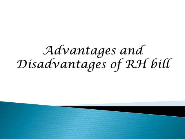 RH Bill summary by Rochelle | PPT
