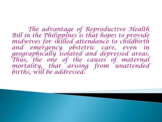 RH Bill summary by Rochelle | PPTX