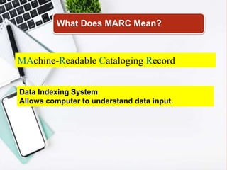 USING MARC FORMAT TO CATALOG NON BOOK MATERIALS | PPTX
