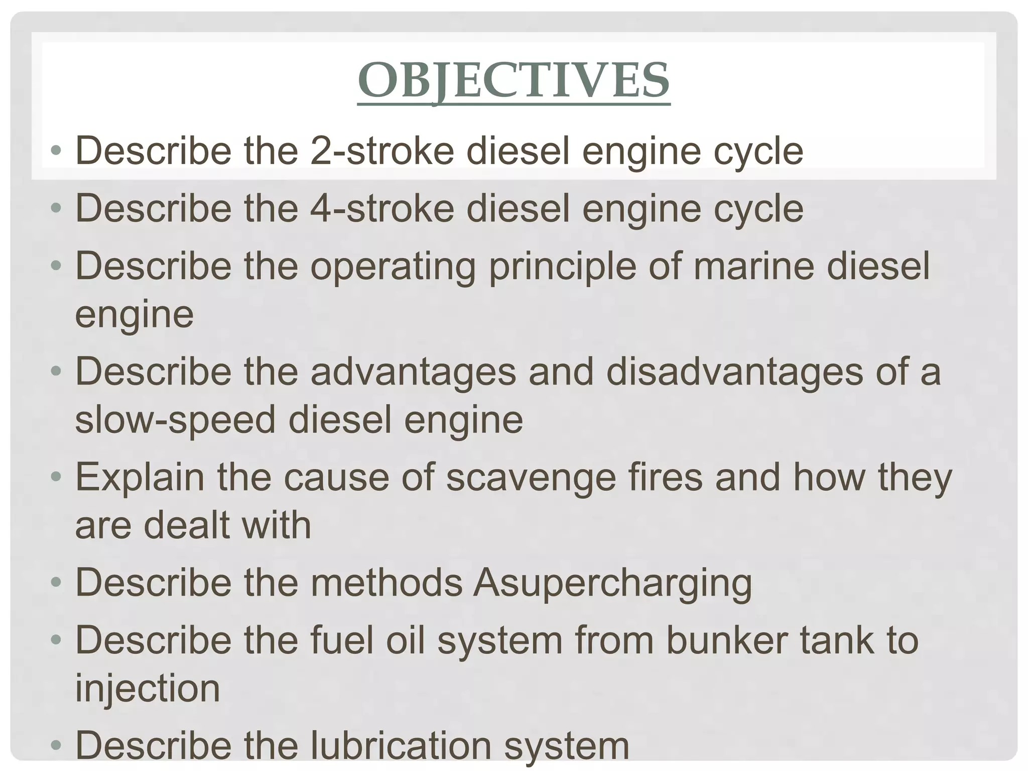 The Marine Diesel Engine Everything | PPTX