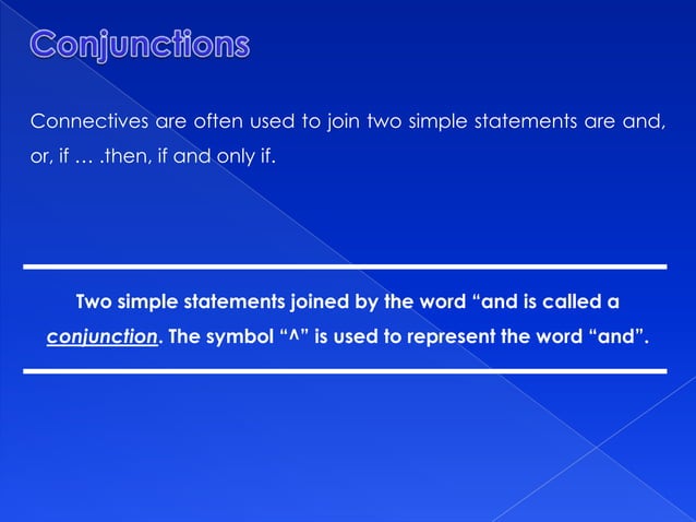 Report In Math Conjunctions And Disjunctions Ppt 