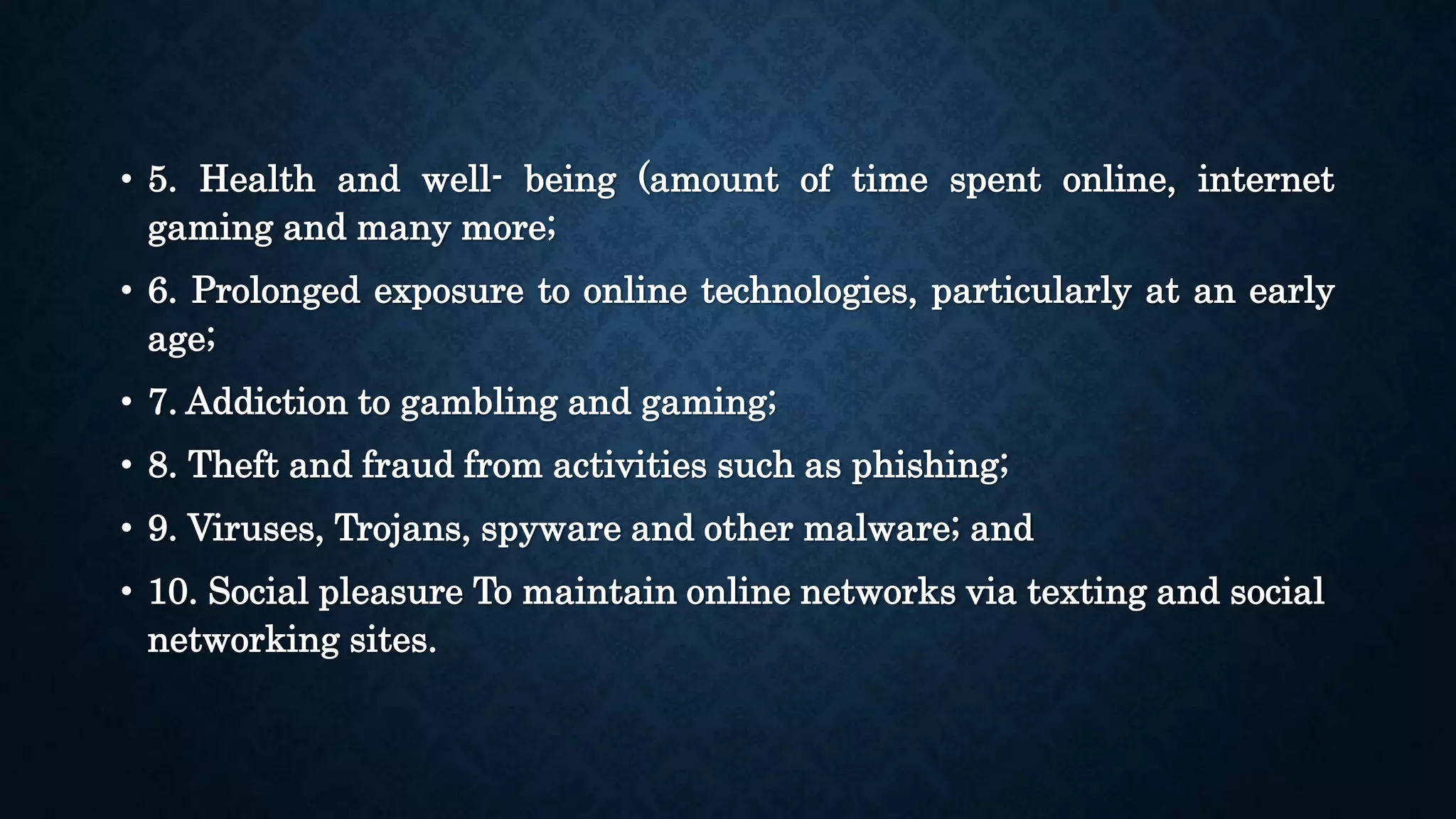 SAFETY ISSUES ON THE USE OF ICT INCLUDING E-SAFETY RULES | PPTX ...