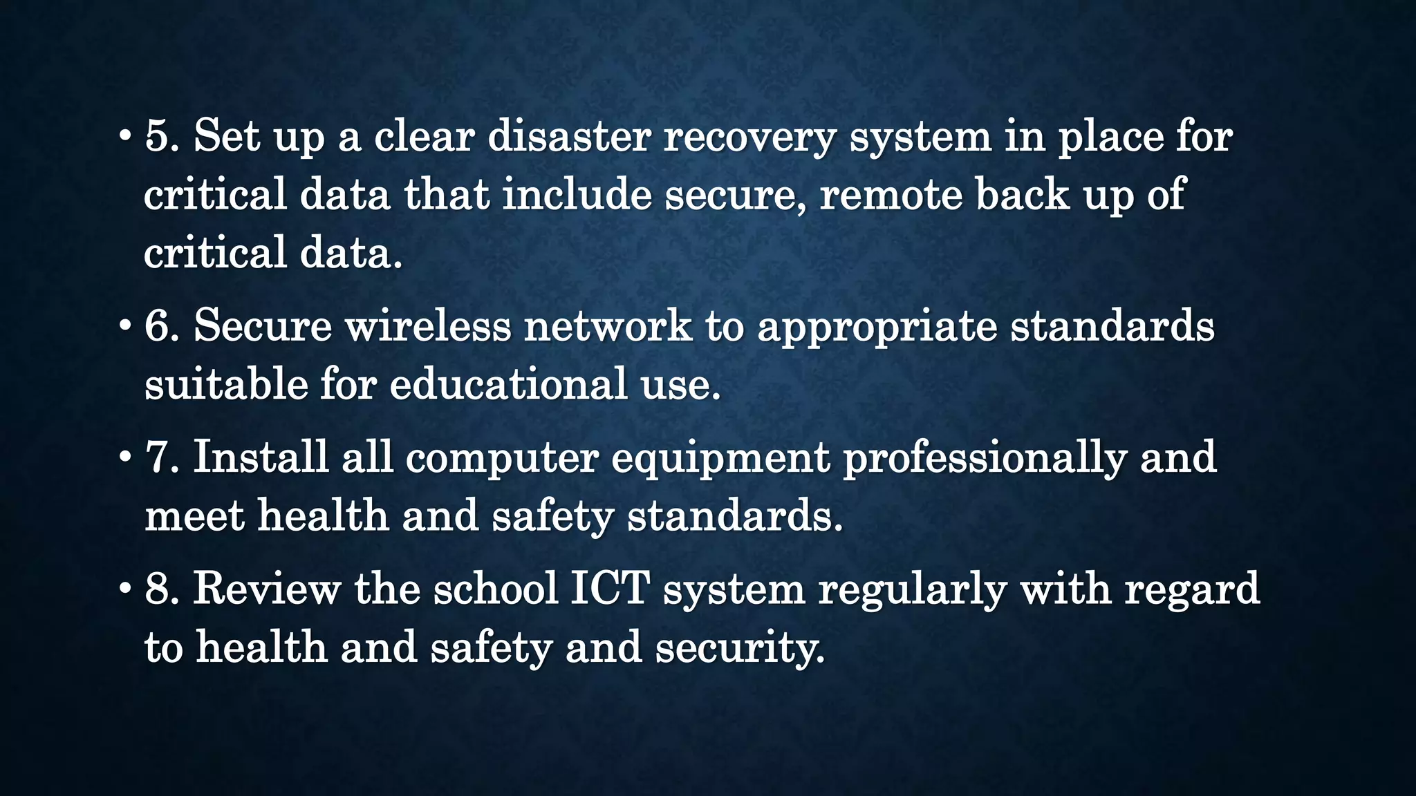 SAFETY ISSUES ON THE USE OF ICT INCLUDING E-SAFETY RULES | PPTX