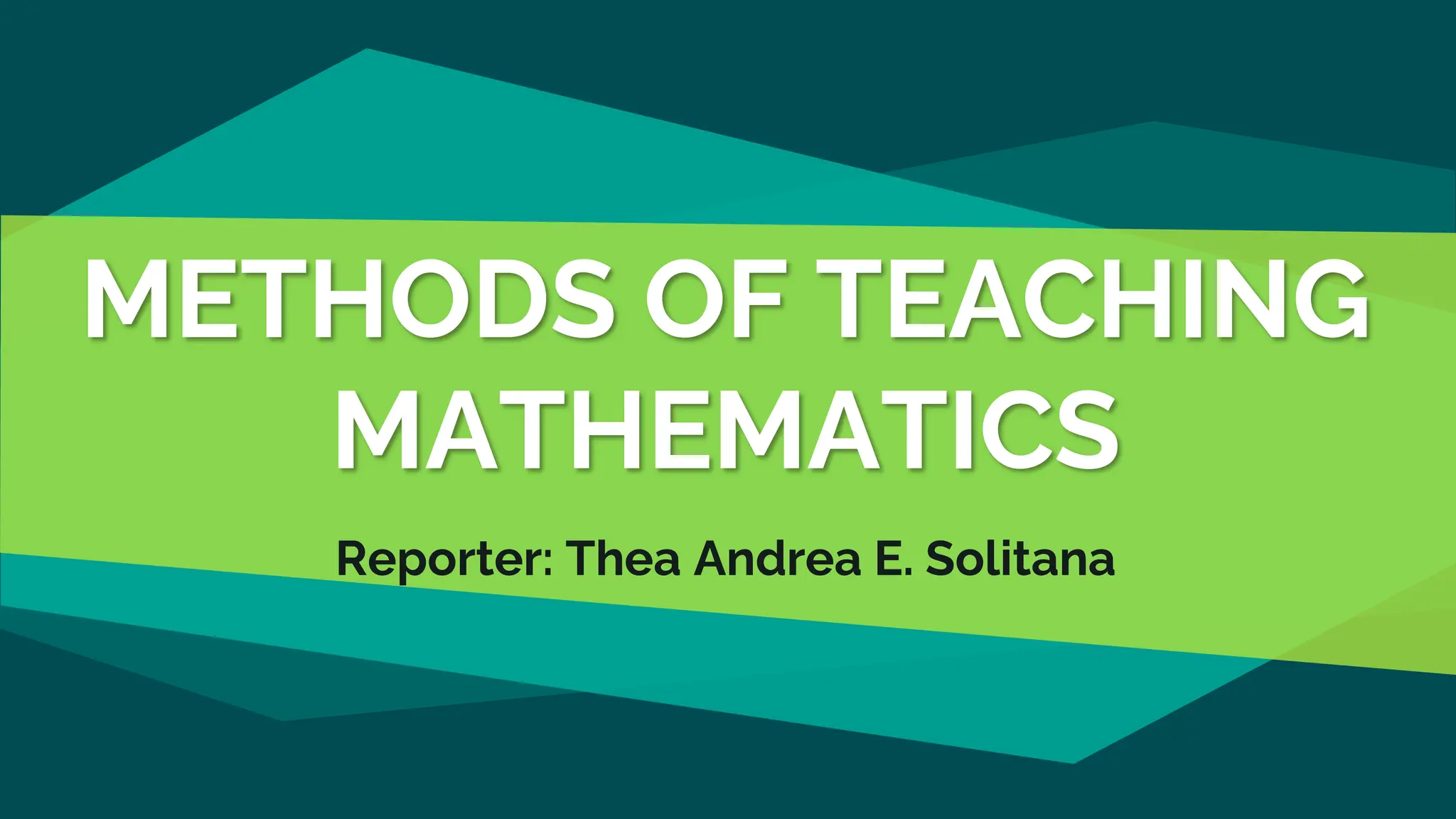 REPORT In METHODS OF TEACHING MATHEMATICS pdf REPORT In METHODS OF TEACHING MATHEMATICS pdf