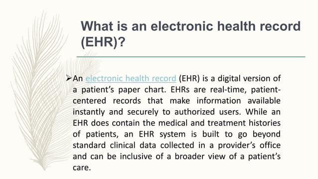 Electronic Health Record | PPT