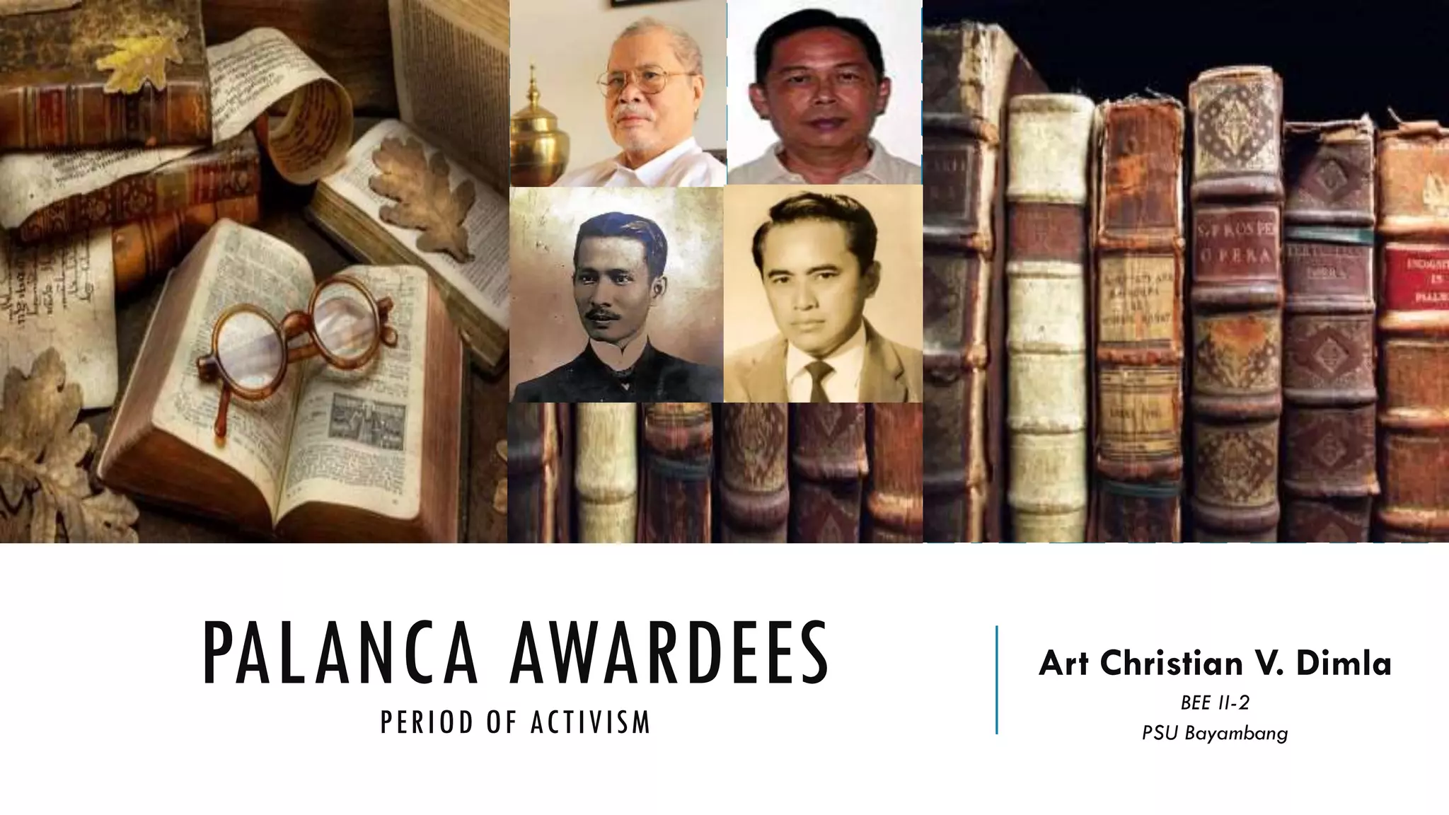 Palanca Awardees in the Period of Activism - Philippine Literature ...
