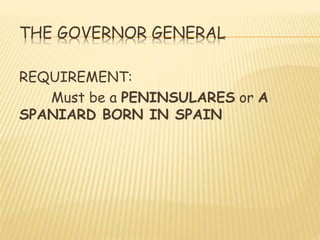 Spanish Colonial Administration | PPTX