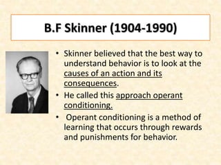 Behaviorism in philosophy of education | PPTX