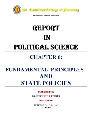 Report in political science | PDF