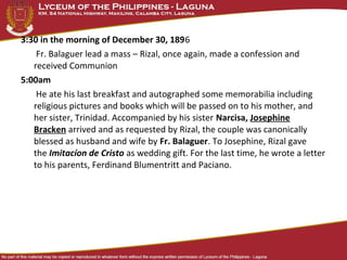 Report in rizal | PPT