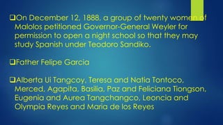 RIZAL’S LEGACY TO YOUNG FILIPINO WOMEN | PPTX