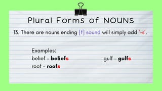 Comprehensive Guide to Nouns: Types, Functions, and Plural Forms in ...