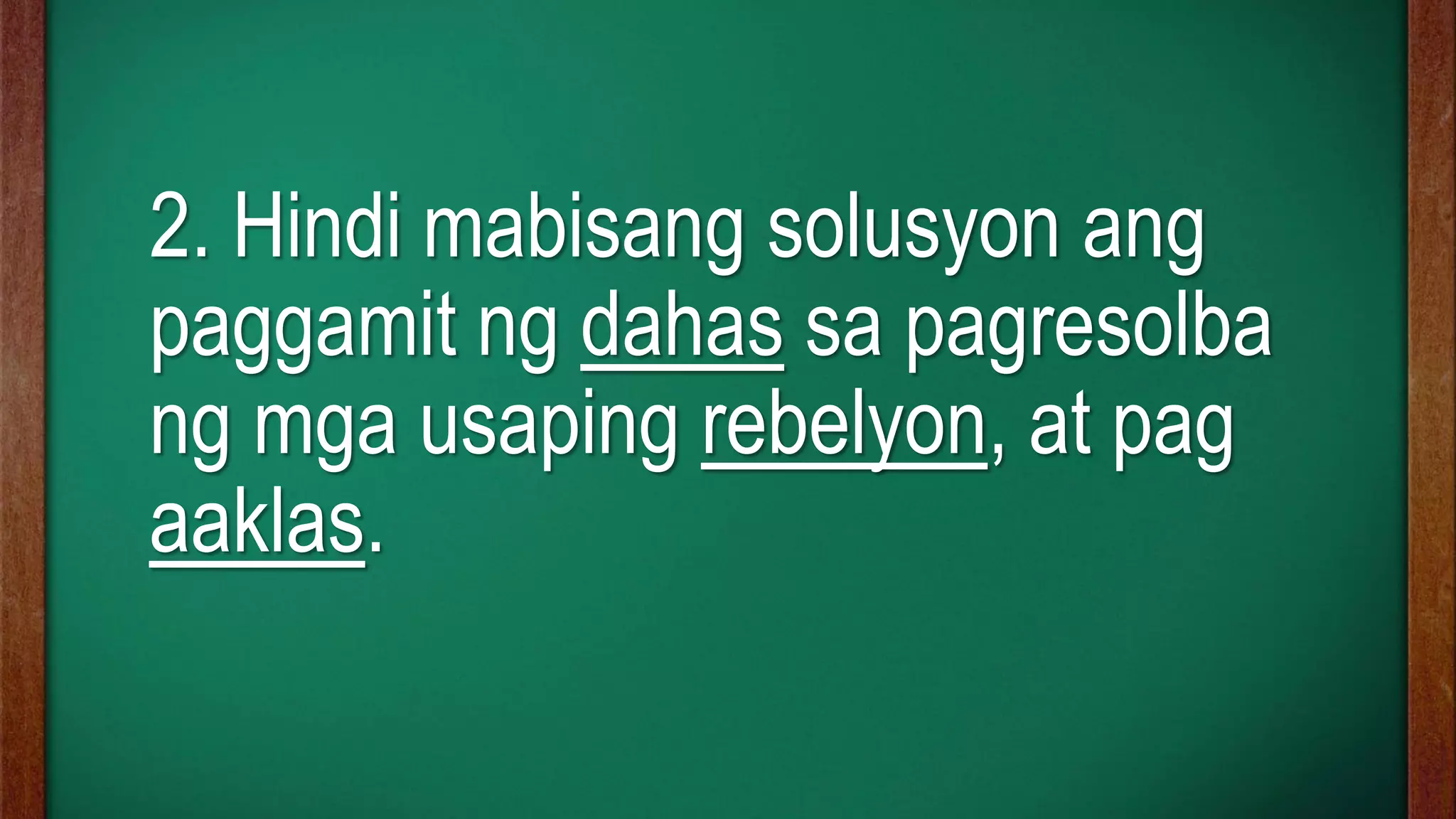 Mga Isyung Pangkapayapaan | PDF