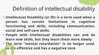 intellectual disability................. | PPTX