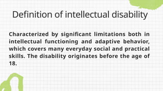 intellectual disability................. | PPTX