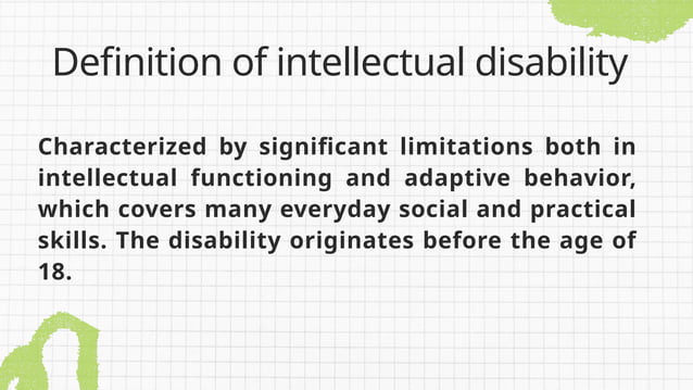 intellectual disability................. | PPTX