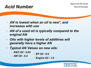 Oil Analysis Report Interpretation | PPT