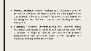 Tools and Techniques in Total Quality Management Implementation | PPT