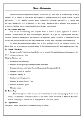 Report IOT Robot | PDF