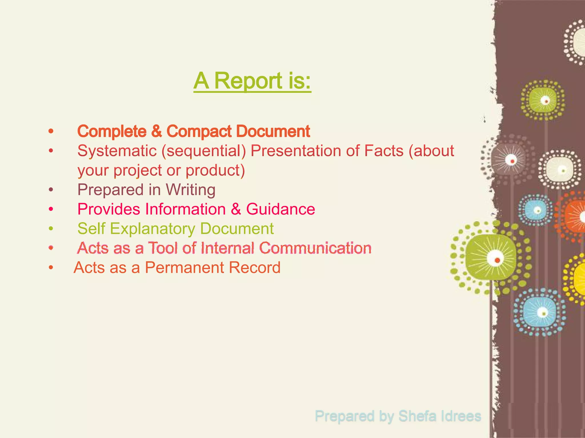 Report & its types | PDF