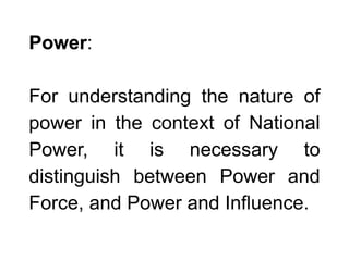 Lesson:power meaning, nature, dimensions, and methods | PPTX