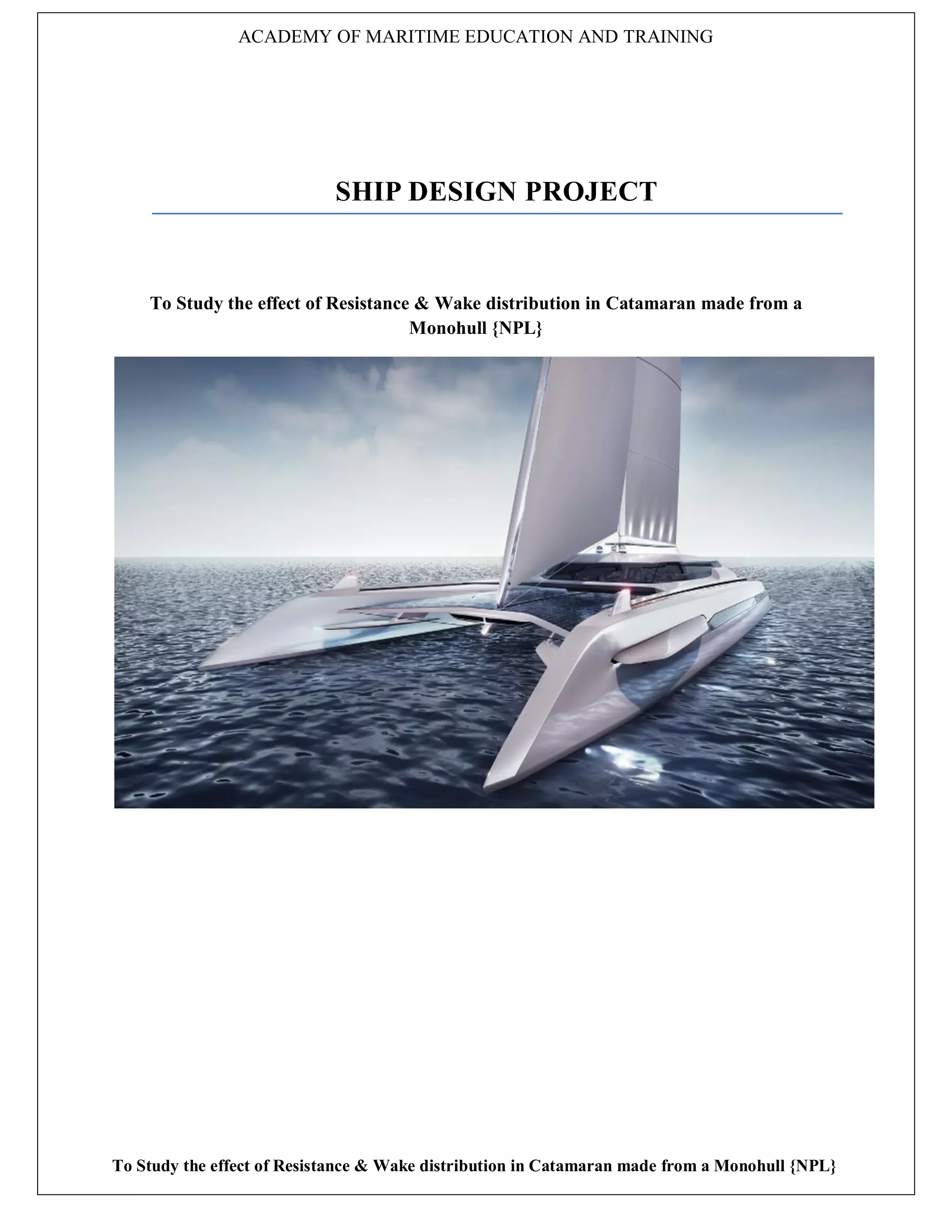 LOW WAKE WASH USING DIFFERENT HULL SHAPES | PDF