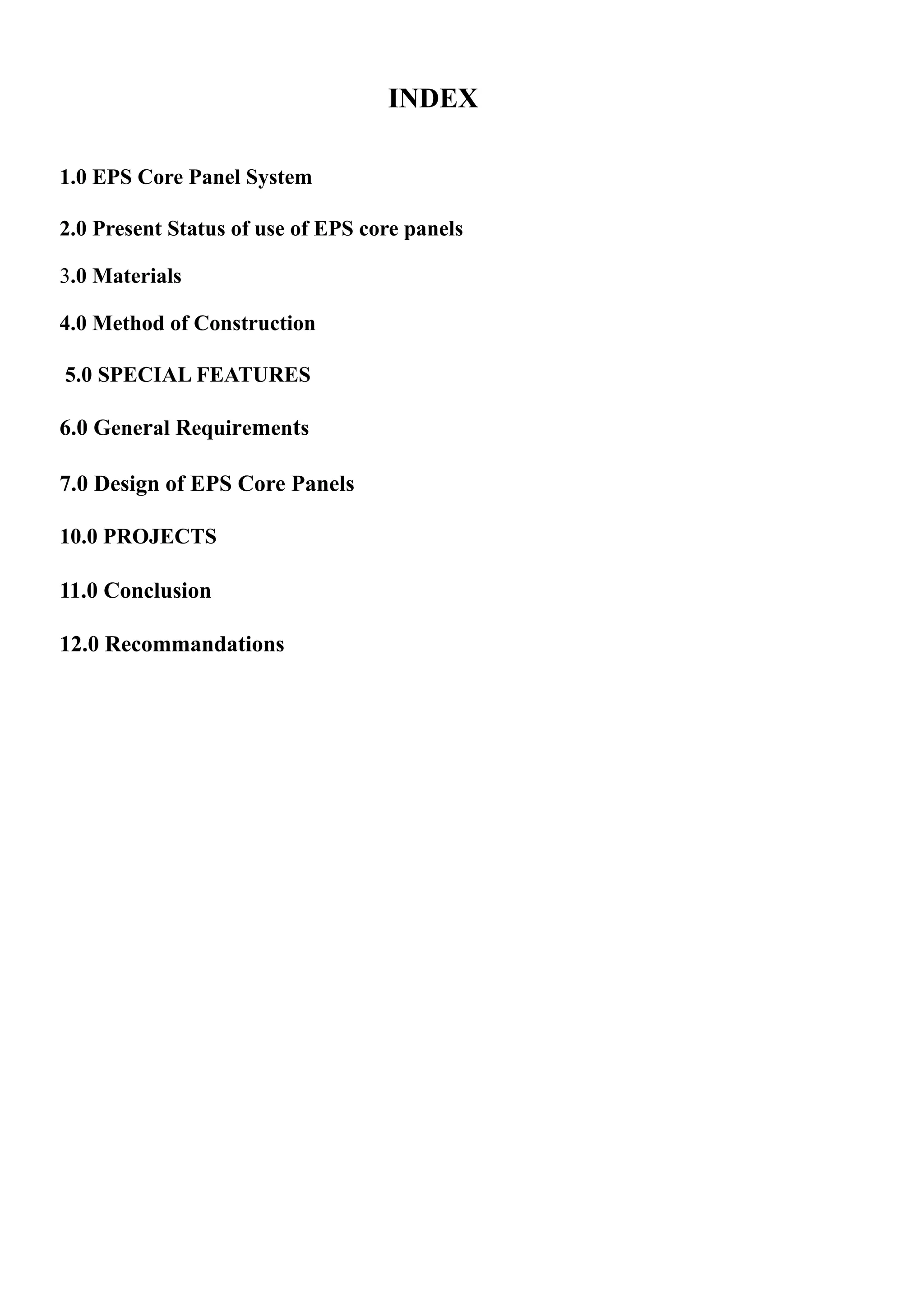 EPS Core Panel System | PDF