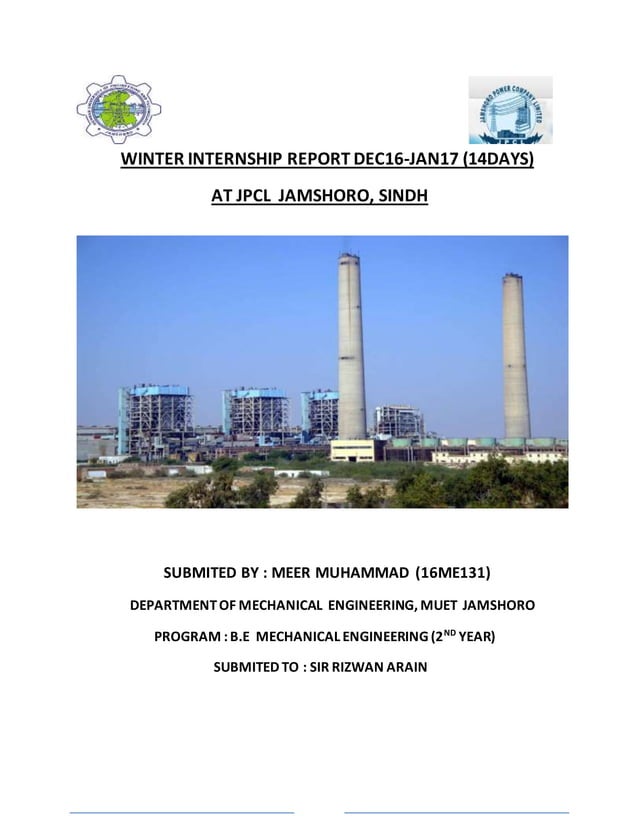 Internship Report at jpcl | DOCX