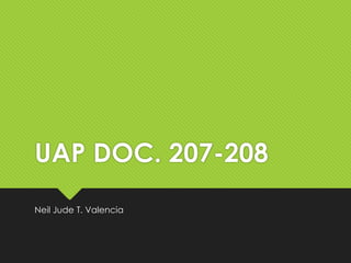 uap doc 207-208 | PPTX | Construction Industry | Industries