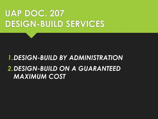 uap doc 207-208 | PPTX | Construction Industry | Industries