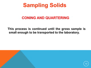 Sampling Procedure and Protocols | PPT | Chemistry | Science