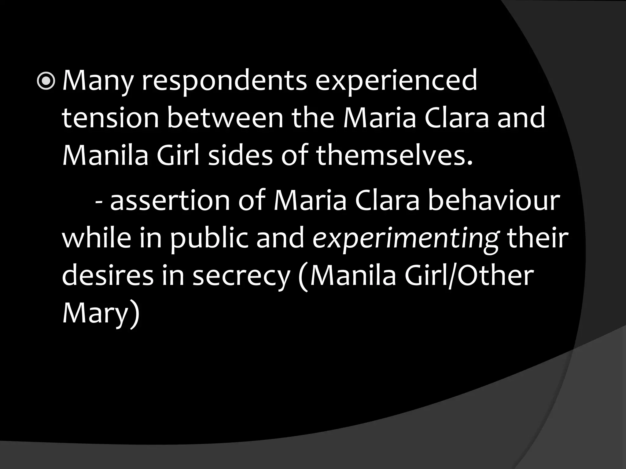 Maria Clara, Manila Girl and the other Mary: Construct of Seduction in ...