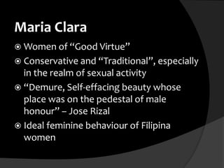Maria Clara, Manila Girl and the other Mary: Construct of Seduction in ...