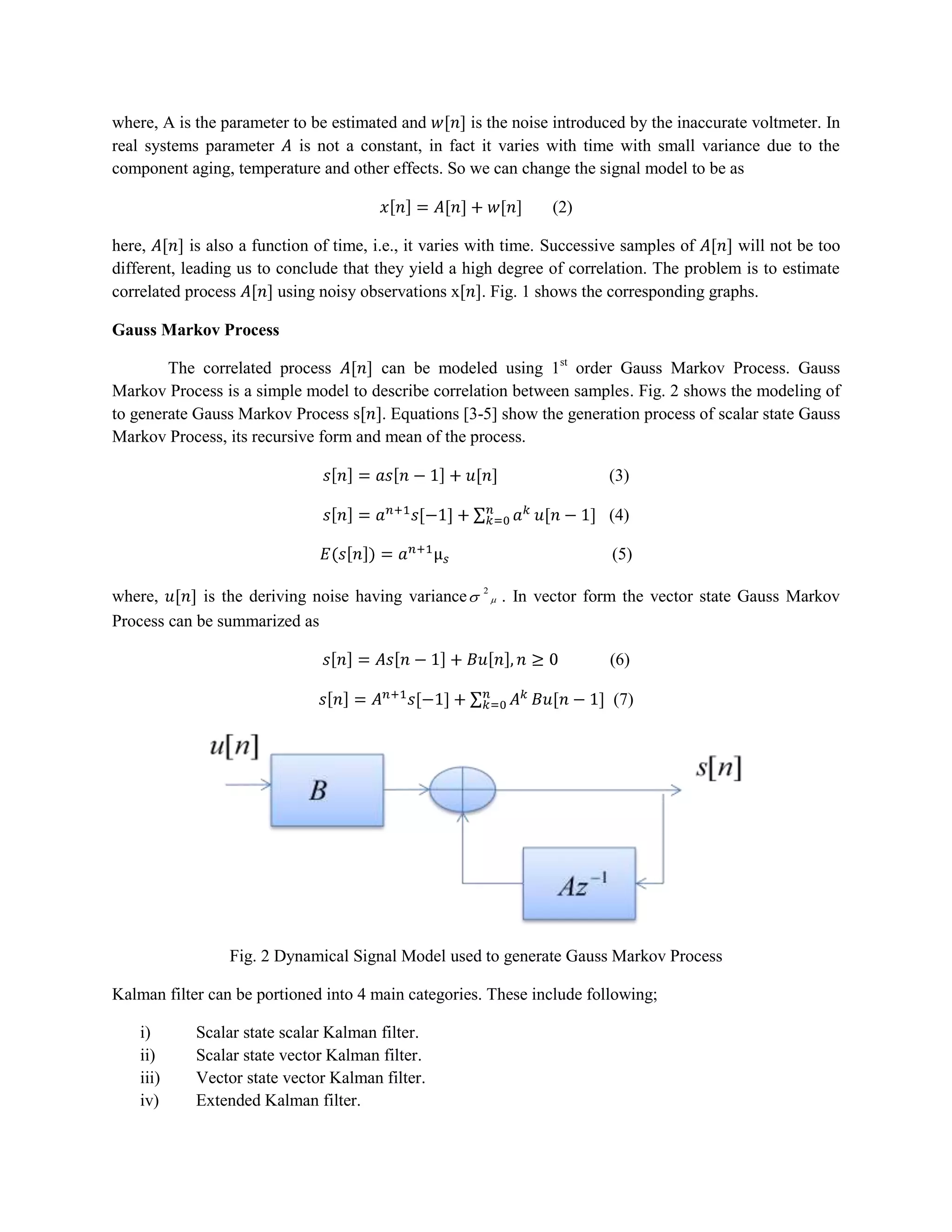 Report kalman filtering | PDF