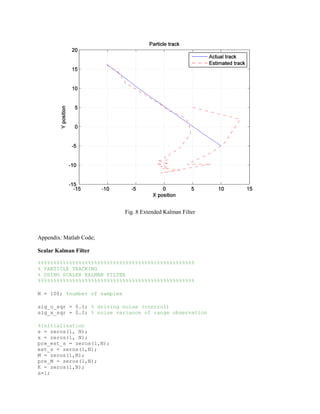 Report kalman filtering | PDF