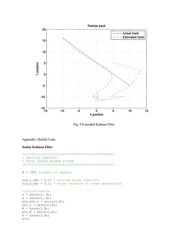 Report kalman filtering | PDF