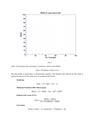 Report kalman filtering | DOCX
