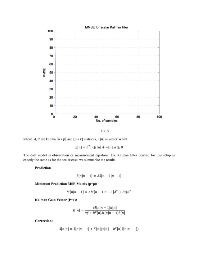 Report kalman filtering | PDF | Free Download