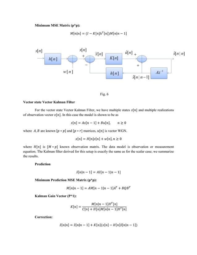 Report kalman filtering | PDF