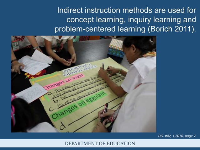 Teaching Strategies, Approaches and Methods Under DepEd K-12 Curriculum ...