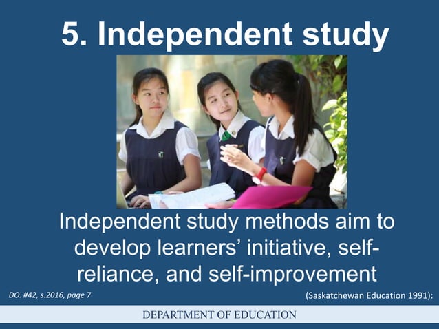 Teaching Strategies, Approaches and Methods Under DepEd K-12 Curriculum ...