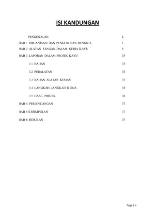 Contoh Report Kerja Kayu - PamelatinPotts
