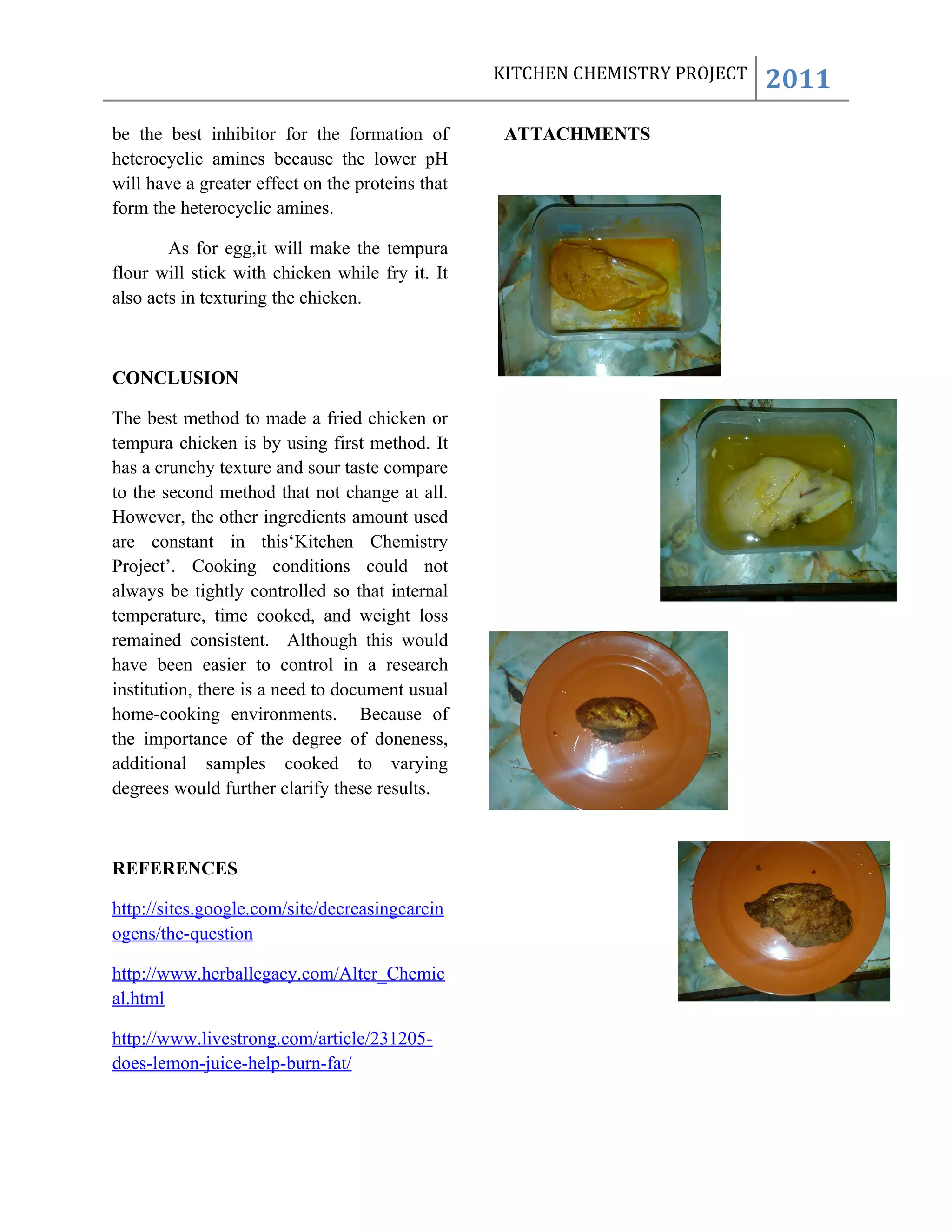 Report kitchen project | DOC