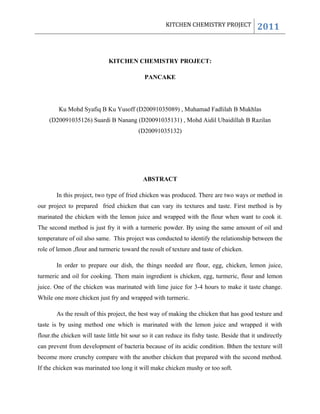 Report kitchen project | PDF