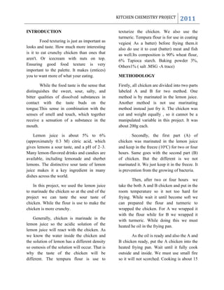 Report kitchen project | PDF